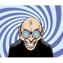 Fototapete papermoon "Hypno Googles Man", bunt, B:3m L:2,2m, Vlies, Tapeten