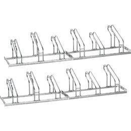 WSM Fahrradst&auml;nder, f&uuml;r einseitige &Uuml;berdachung, mit 12 Stellpl&auml;tzen