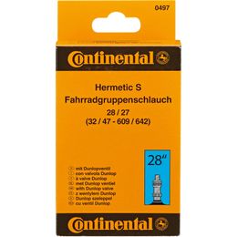 Fahrradschlauch Prophete "CONTINENTAL", schwarz, Fahrradschl&auml;uche, 48mm, Dunlopventil (DV), 28 Zoll (71,12cm)