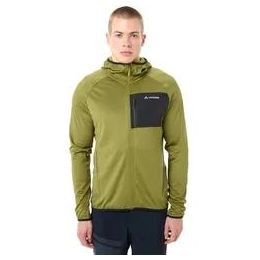 Fleecejacke Vaude "MEN'S TEKOA FLEECE JACKET II", Herren, Gr. XL, schwarz leaf, Fleece, Obermaterial: 97% Polyester, 3% Elasthan, unifarben, slim fit normal, hoch geschlossener Ausschnitt, Raglan&auml;rmel eingefasste Kante, Jacken Fleecejacke, f&uuml;r Sport- und Outdoormode, mit Kapuze