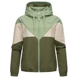 Funktionsjacke Ragwear "Rochele", Damen, Gr. M (38), gr&uuml;n (olivgr&uuml;n), Obermaterial: 100% Nylon. Innenfutter: 100% Polyester, l&auml;ssig geschnitten h&uuml;ftbedeckend, &Auml;rmel ohne &Auml;rmelschlitz Windstopperb&uuml;ndchen, Jacken Funktionsjacke, wasserdichte Damen &Uuml;bergangsjacke mit gro&szlig;er Kapuze