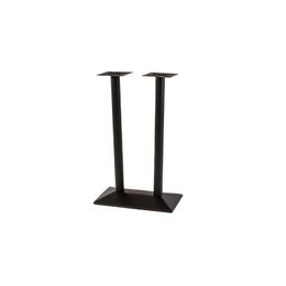 Tischgestelle / Schwarz / Doppels&auml;ule Hoch / 100