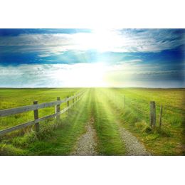 Fototapete papermoon "Landschaft Meer und Sonne", bunt, B:3m L:2,23m, Vlies, Tapeten