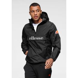 Windbreaker Ellesse "ACERA OH JACKET", Gr. L, schwarz, Obermaterial: 100% Polyamid, Basic schmal h&uuml;ftlang, hoch geschlossener Ausschnitt, B&uuml;ndchen mit Gummizug, Jacken Windbreaker, Leichte &Uuml;bergangsjacke