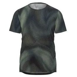 T-Shirt TRIGEMA "TRIGEMA COOLMAX Sport T-Shirt", Damen, Gr. L, schwarz, bunt, Trikot, 100% Polyester (recycelt), Rundhals, Shirts T-Shirt