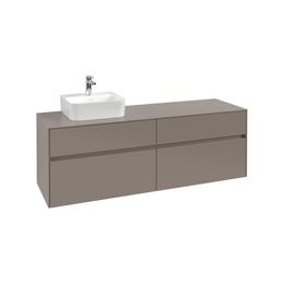 Villeroy & Boch V&B Waschtischunterschrank Collaro 160x54,8x50cm, Waschtisch links, gaphite ; Villeroy & Boch (C10500VR)