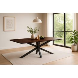 Esstisch Roberto / 220x100 / Spider-Gestell Schwarz