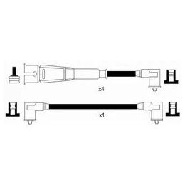 NGK Z&uuml;ndleitungssatz 2583 schwarz f&uuml;r PORSCHE