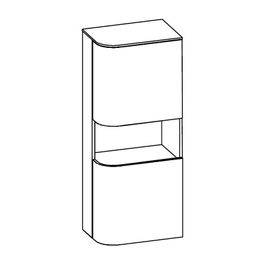 Pelipal Serie 7200 Midischrank - Grifflos rund, MCT514933R13 MCT514933R13