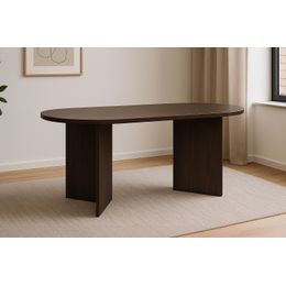 Esstisch Ovi / Holz Nussbaum-Optik / 160x90