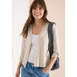 Cardigan Cecil, Damen, Gr. XL (44), pearl beige, Stoff, 55% Viskose, 45% Polyester, unifarben, comfort fit normal, ohne Ausschnitt, B&uuml;ndchen, Strickjacken, mit 3/4 &Auml;rmeln