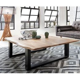 Couchtisch PAUL / naturfarben / U-Gestell Schwarz