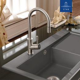 Villeroy & Boch Villeroy und Boch K&uuml;chenarmatur Umbrella Flex 925400LC 11,5 l/min, ausziehbar, edelstahl massiv