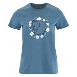 Fj&auml;llr&auml;ven Fj&auml;llr&auml;ven Damen T-Shirt Fj&auml;llblomster Fox Dawn Blue (Gr&ouml;&szlig;e: M)