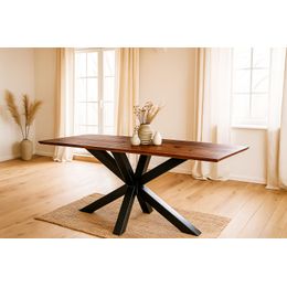 Esstisch ABBY / nussbaumfarben / 140x80