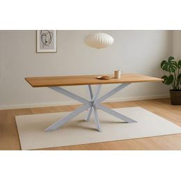 Esstisch Salvador / 240x100 / Spider-Gestell Silber