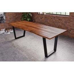 Baumkantentisch HERO / 180x90 / V-Gestell Schwarz