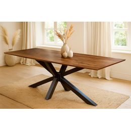 Esstisch ABBY / nussbaumfarben / 240x100
