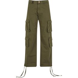 Cargohose 2Y STUDIOS "2Y Studios 2Y Wega 4 Pocket Cargo Pants", Damen, Gr. 25, Normalgr&ouml;&szlig;en, khaki, 100% Baumwolle, unifarben, normal, Hosen Cargohose