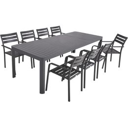 Garten-Essgruppe Garden Pleasure "AMIRA Set 03", schwarz, Sitzm&ouml;bel-Sets