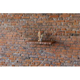 Wandregal SUVA / nussbaumfarben / 60 cm