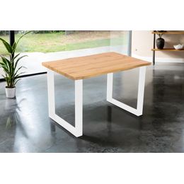 Esstisch DUA / 140x80 / U-Gestell Wei&szlig;