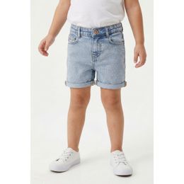 Jeansshorts KIDS Only "KONPHINE", M&auml;dchen, Gr. 128, N-Gr, blau (light, blau, denim), Denim/Jeans, Obermaterial: 99% Baumwolle, 1% Elasthan, unifarben, schmal kurz, Jeans Jeansshorts