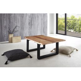 Couchtisch LUBIN / naturfarben / U-Gestell Schwarz