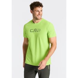 Funktionsshirt CMP "MAN CO T-SHIRT", Jungen, Gr. 46, gr&uuml;n (mela), Obermaterial: 100% Polyester, normal, Rundhals, Shirts Funktionsshirt