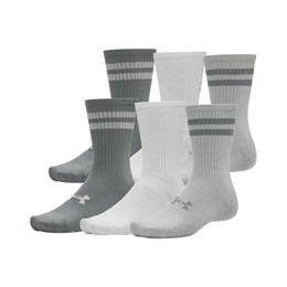 Under Armour 6er-Pack Socken Essential Crew Titanium/Titanium/Glay Green (Gr&ouml;&szlig;e: M)