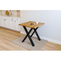 Esstisch Salvador / 90x90 / X-Gestell Schwarz