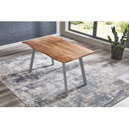 Baumkantentisch LAXMI / naturfarben / 220x100 / Vierfu&szlig;-Gestell