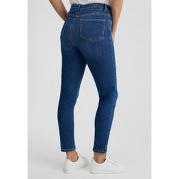 High-waist-Jeans WONDERJEANS "Skinny", Damen, Gr. 38, L&auml;nge 28, stone blau28, Denim/Jeans, Obermaterial: 89% Baumwolle, 6% Polyester, 5% Elasthan, skinny fit normal, Jeans High-Waist-Jeans, in k&ouml;rperbetonter Passform