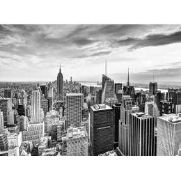 Fototapete papermoon "New York Schwarz & Wei&szlig;", schwarz (schwarz, wei&szlig;), B:3m L:2,23m, Vlies, Tapeten