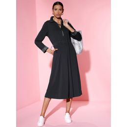 CR&Eacute;ATION L Shirtkleid CREATION L "Jersey-Kleid", Damen, Gr. 40, Normalgr&ouml;&szlig;en, schwarz, Jersey, 75% Polyamid, 25% Elasthan, unifarben, wadenlang, Kleider Shirtkleid
