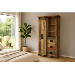 Kleiderschrank Libro / Mango buntfarben / 100 cm