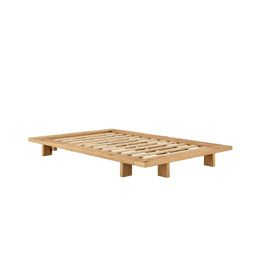 Bettgestell Karup Design "JAPAN BED Futonbett aus FSCzertifiziertem Massivholz, zeitlos, bequem", oiled oak, B:148cm H:20cm L:228cm, Betten, Bettgestell, Eiche, inkl. Lattenrost, ohne Matratze, Made in Europa
