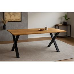 Esstisch Salvador / 240x100 / X-Gestell Schwarz