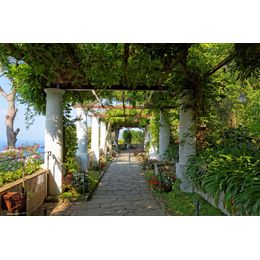 Fototapete papermoon "Pergola Villa St Michele", bunt, B:3m L:2,23m, Vlies, Tapeten