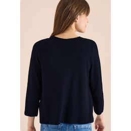 Cardigan Cecil, Damen, Gr. L (42), universal blau, Stoff, 55% Viskose, 45% Polyester, unifarben, comfort fit normal, ohne Ausschnitt, B&uuml;ndchen, Strickjacken, mit 3/4 &Auml;rmeln