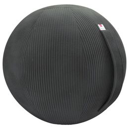 Stylife Sitzball, Dunkelgrau, Textil, F&uuml;llung: Luftkern, Oeko-Tex&reg; Standard 100, Wohnzimmer, Hocker, Sitzs&auml;cke