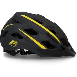 FISCHER BIKE Fahrradhelm FISCHER FAHRRAD "Urban Montis S/M" Gr. L, schwarz, Helme, L/XL Kopfumfang: 58cm - 61cm, Verstellbarer Innenring-System; mit beleuchtetem Innenring-System