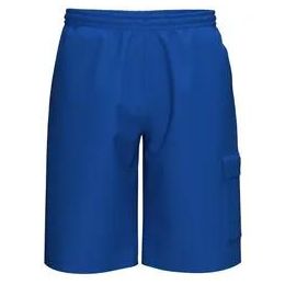 Jerseyhose TRIGEMA "TRIGEMA Cargo-Bermuda aus 100% Baumwolle", Herren, Gr. XL, Normalgr&ouml;&szlig;en, royal, Web, 100% Baumwolle, Hosen Jerseyhose