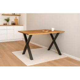 Esstisch Salvador / 180x90 / X-Gestell Schwarz