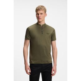 Poloshirt BOSS Green "Porsche Spirit 70 Capsule Collection", Herren, Gr. XL, open gr&uuml;n347, Jersey, Obermaterial: 100% Baumwolle, unifarben, regular fit h&uuml;ftbedeckend, angesetztes B&uuml;ndchen, Shirts, Premium Herrenmode Innovative Geruchskontroll-Technologie HEIQ MINT