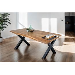 Baumkantentisch TOMASO / naturfarben / 140x80