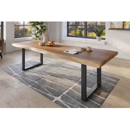 Esstisch Titan / naturfarben / 280x110 / U-Gestell Schwarz