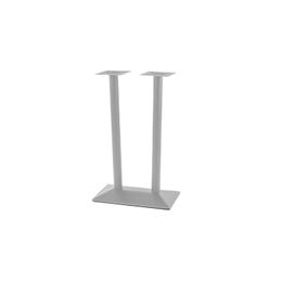 Tischgestelle / Silber / Doppels&auml;ule Hoch / Doppels&auml;ule Hoch Silber