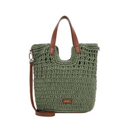 Shopper SURI FREY "Shopper SFY Marley", Damen, Gr. B/H/T: 42cm x 40cm x 14cm 0, gr&uuml;n (khaki 910), Papierstroh, Taschen Shopper