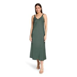 Abendkleid Vera Mont "Damen mit breiten Tr&auml;gern", Damen, Gr. 44, Normalgr&ouml;&szlig;en, evening gr&uuml;n, Satin, Obermaterial: 100% Polyester. Futter: 100% Polyester, figurbetont lang, V-Ausschnitt, Kleider Abendkleid
